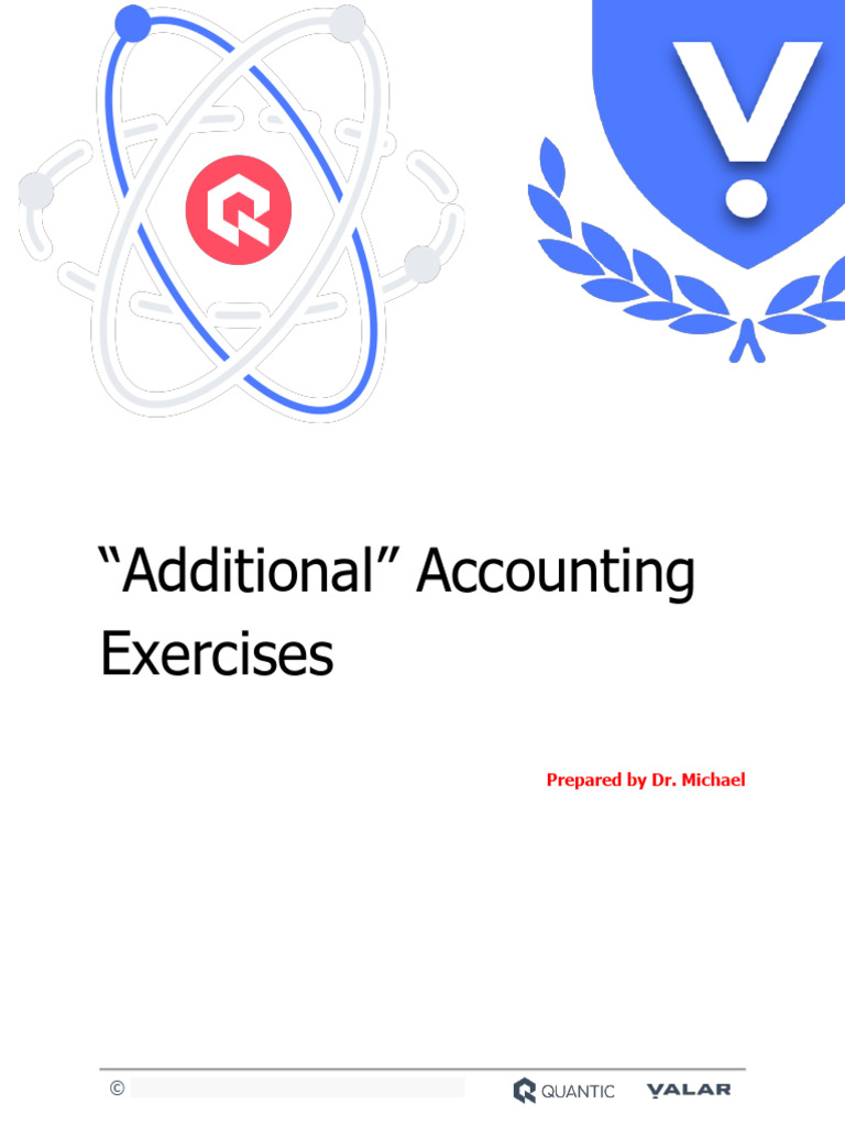MBA Account Exercises | PDF | Debits And Credits | Equity (Finance)