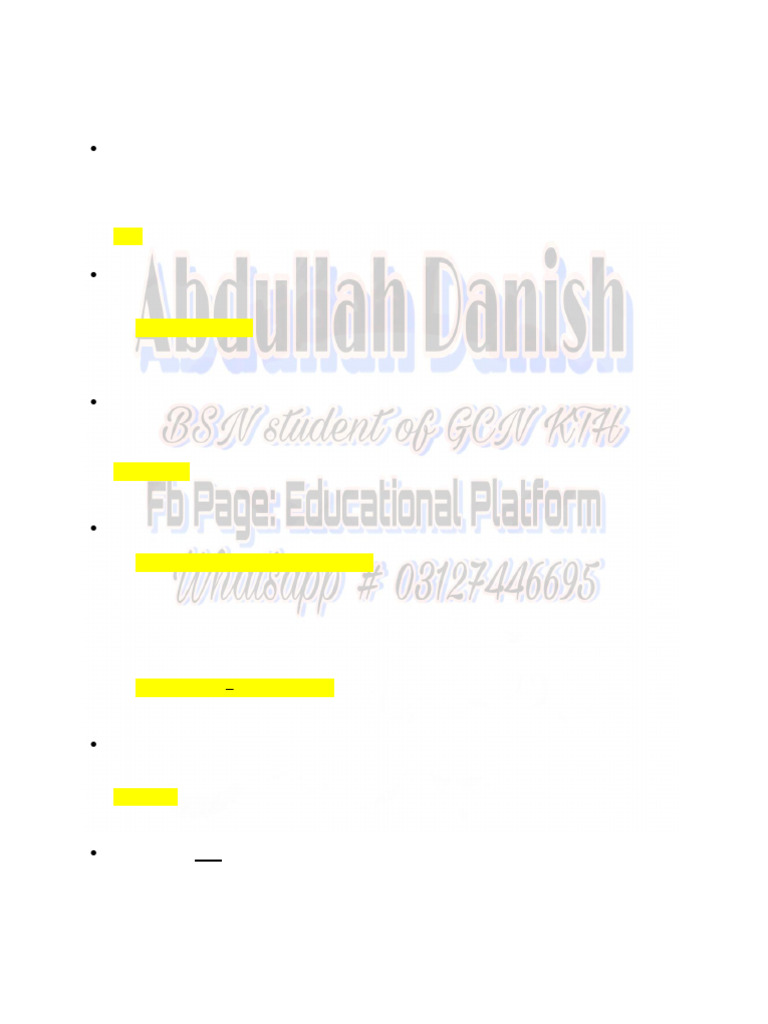 Computer(MS Excel) 1t Semester BSN Mcqs,Educational Platform | PDF | Microsoft Excel | Spreadsheet