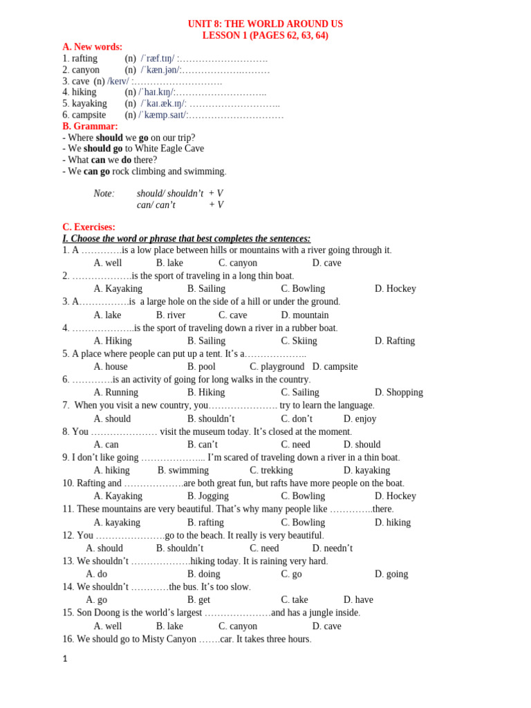 UNIT 8 | PDF