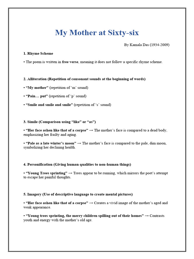 CBSE Eng Poetic Devices | PDF | Poetry | Rhyme