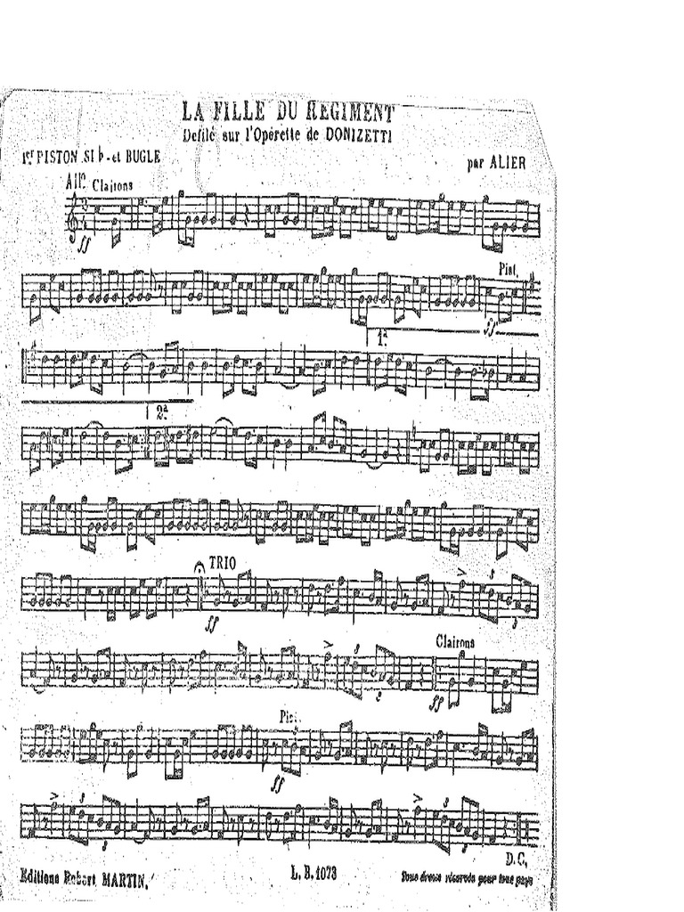 La Fille Du Régiment Trompette Copie | PDF