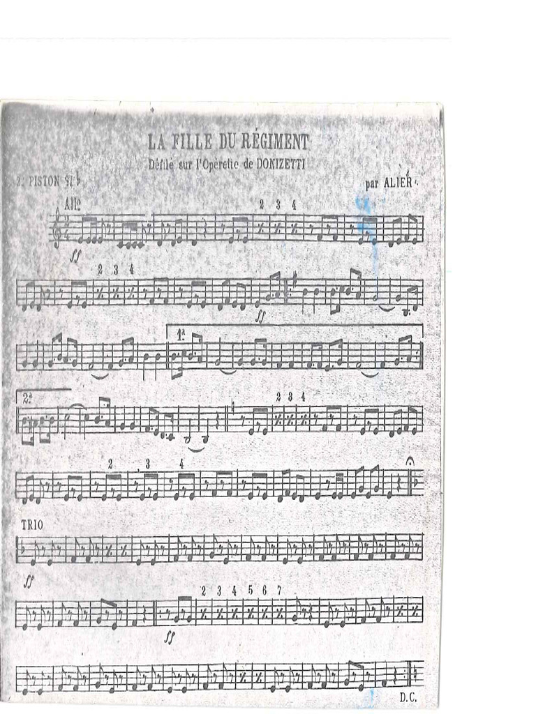 La Fille Du Régiment Trompette 2 Copie | PDF