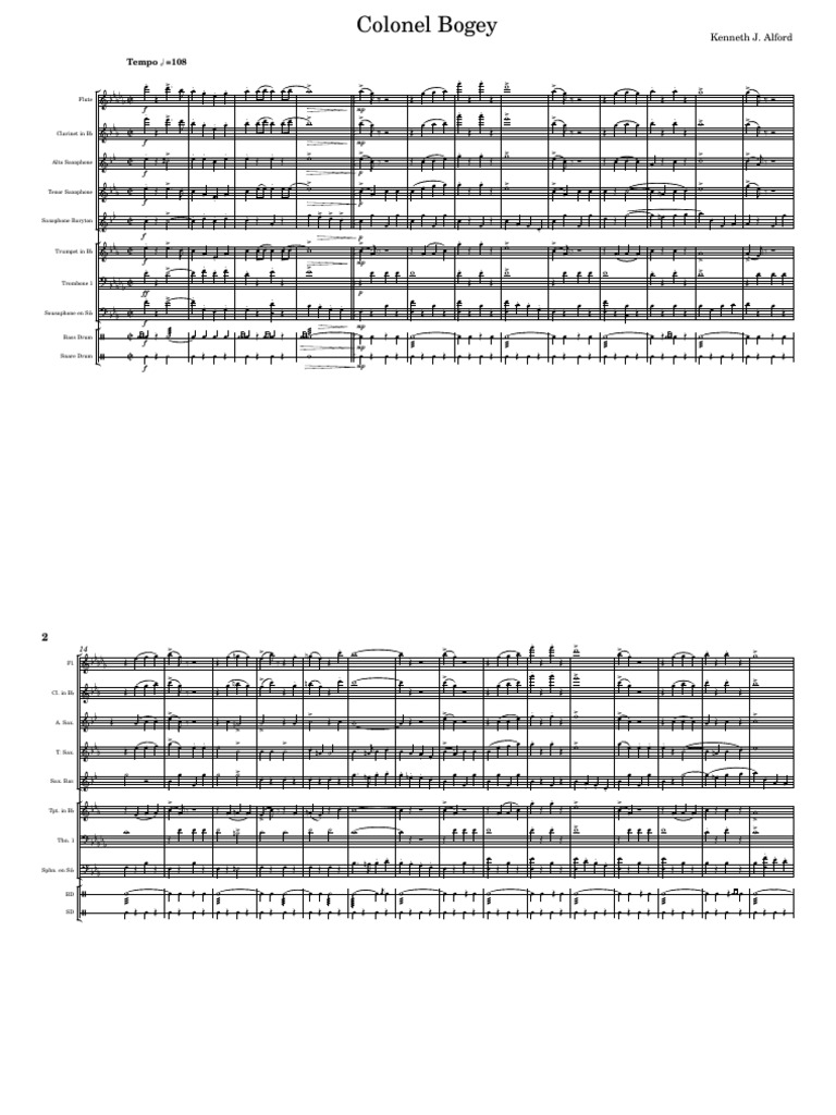 Colonel Bogey Conducteur 1 - 084820 | PDF | Jazz | Musicology