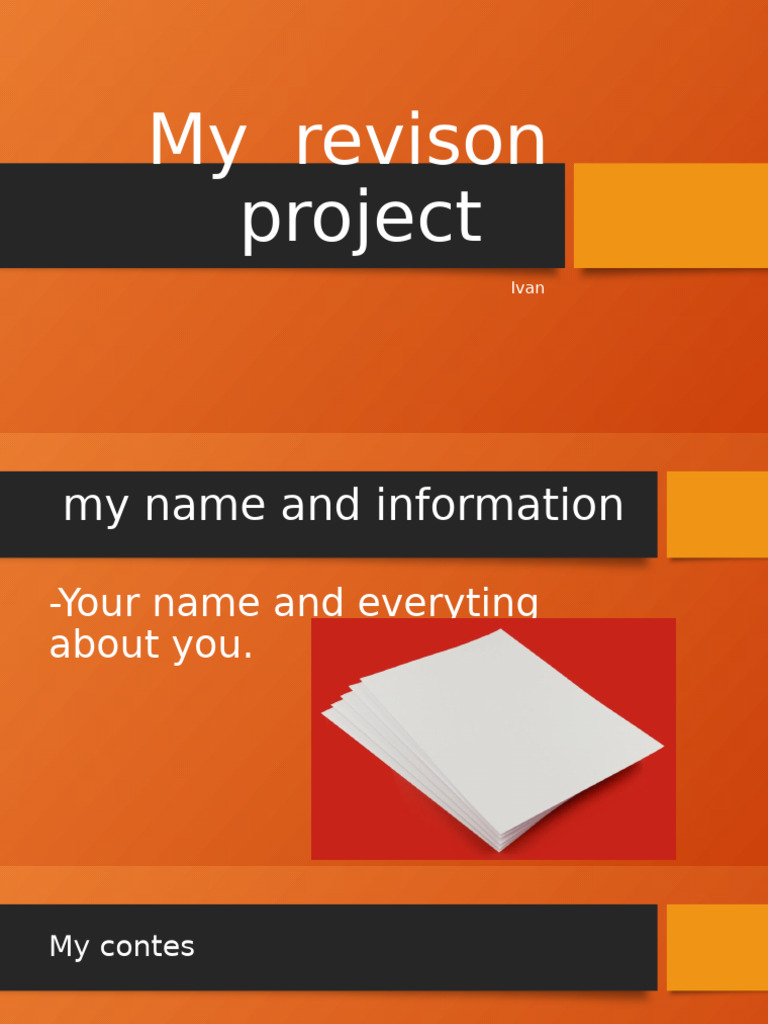My Revison Project | PDF