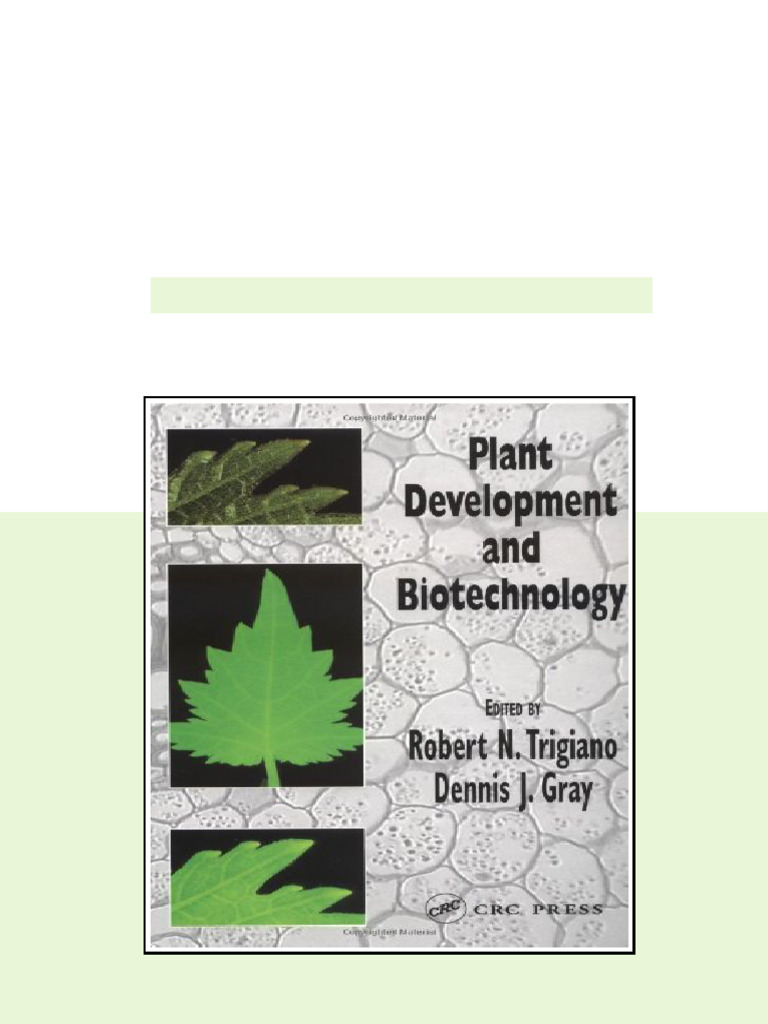 (Ebook) Plant Development and Biotechnology by Robert N. Trigiano ...