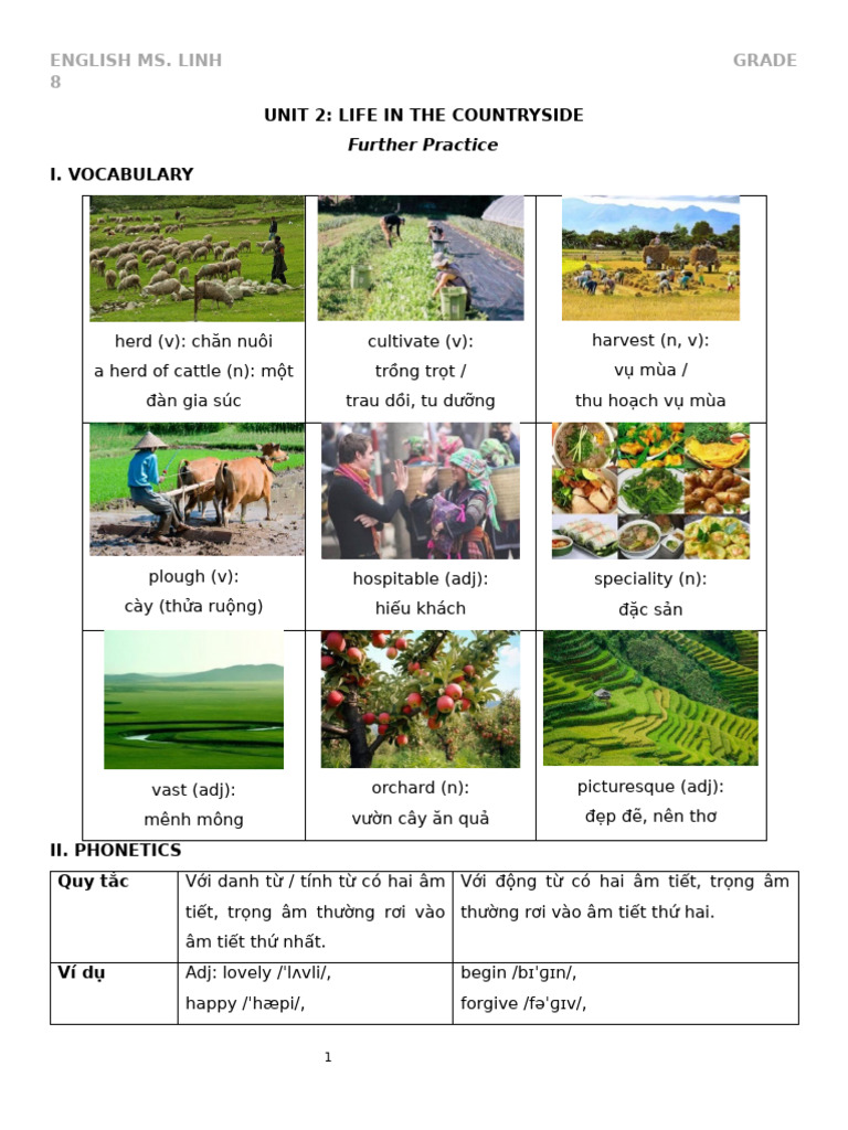 2. Theme. Life in the Countryside | PDF | Paddy Field | Agriculture