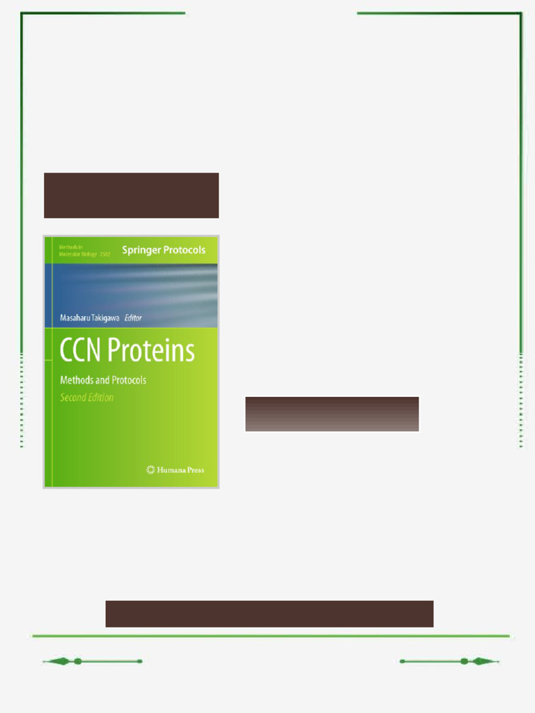 CCN Proteins 2nd Edition Masaharu Takigawa ebook fully revised chapters ...