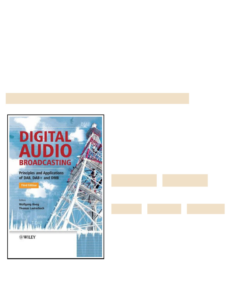 Digital Audio Broadcasting Principles and Applications of DAB DAB and ...