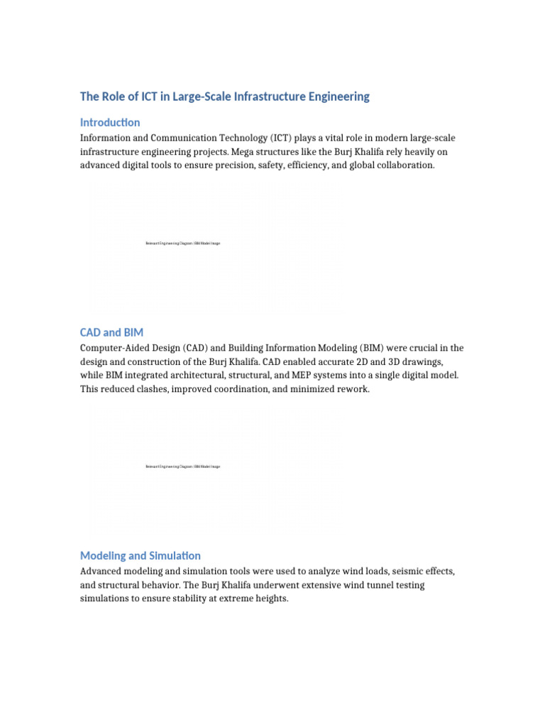 The Role of ICT in Large-Scale Infrastructure Engineering | PDF