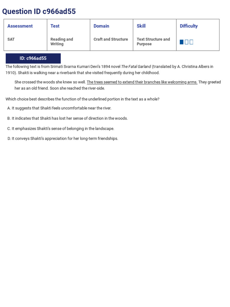 SAT Reading Comprehension Practice | PDF | Sat