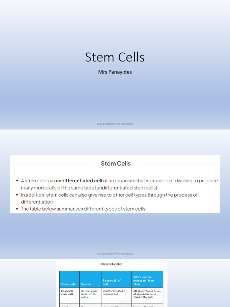Stem Cells PDF | PDF