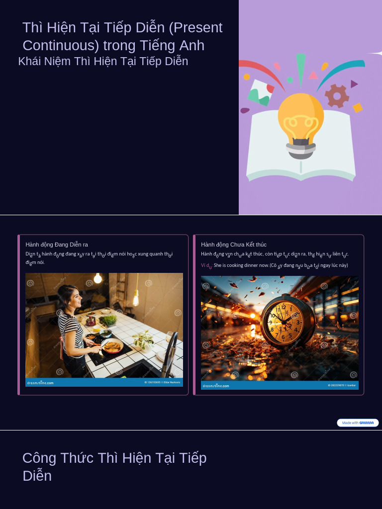 Thi Hien Tai Tiep Dien Present Continuous Trong Tieng Anh | PDF