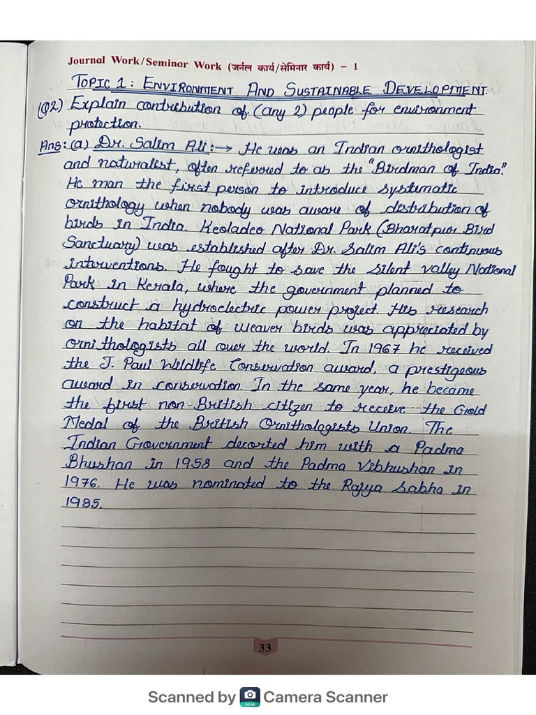 EVS Journal assignment | PDF