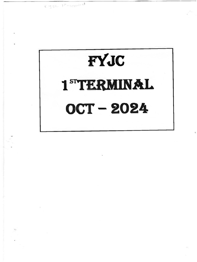 Mind Faces - SVKM 1st Terms 2024 Commerce | PDF