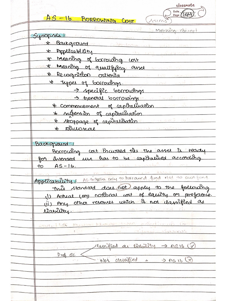 Acc - As 16 Borrowing Cost | PDF