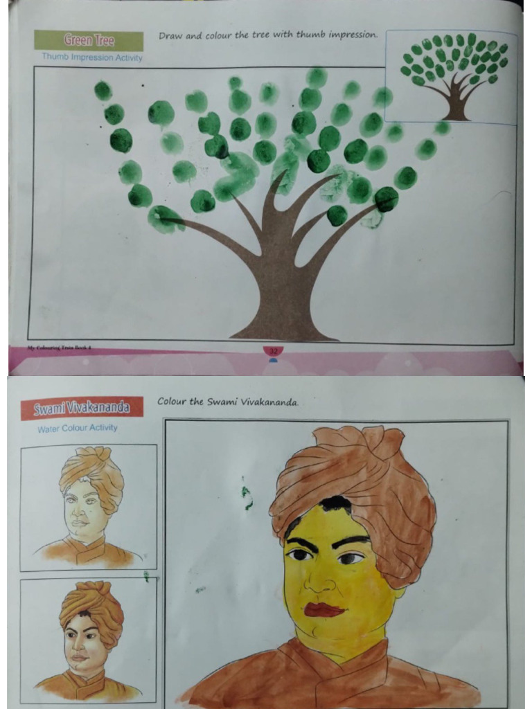 Class 4th Drawing (Book +file) Annual Syllabus | PDF