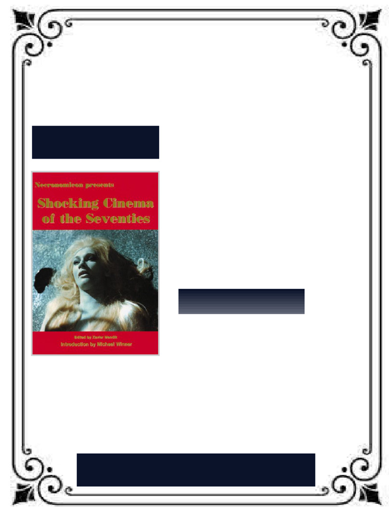 Shocking Cinema of the Seventies 1st Edition Xavier Mendik ebook ...
