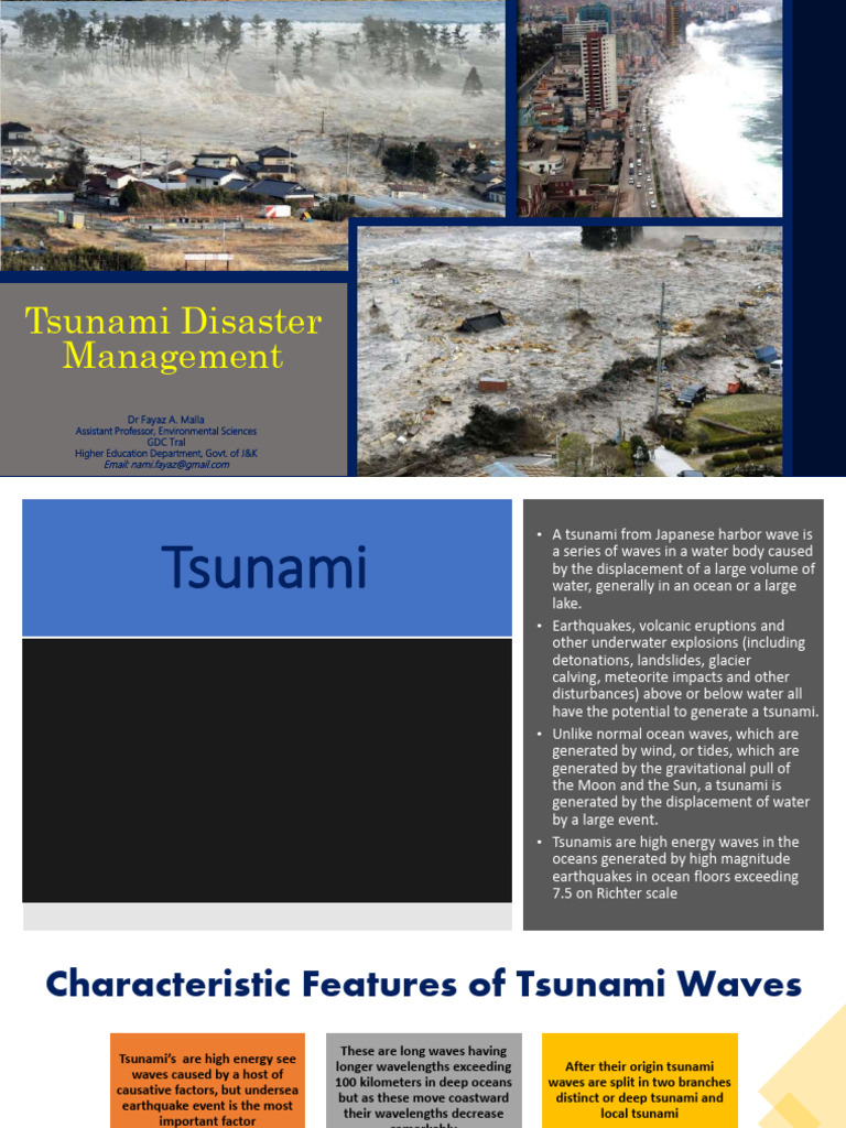tsunamidisastermanagement-220101123213 | PDF | Tsunami | Natural Disasters