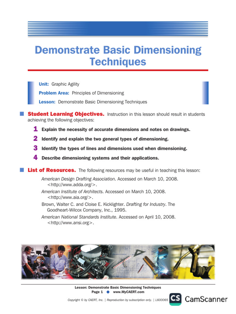 Basic Dimensioning Techniques Explained | PDF