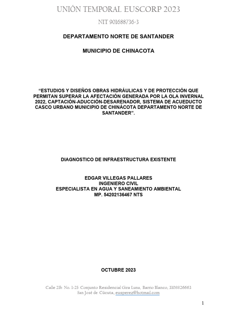 20. DIAGNOSTICO DE INFRAESTRUCTURA EXISTENTE | PDF | Clima | Naturaleza