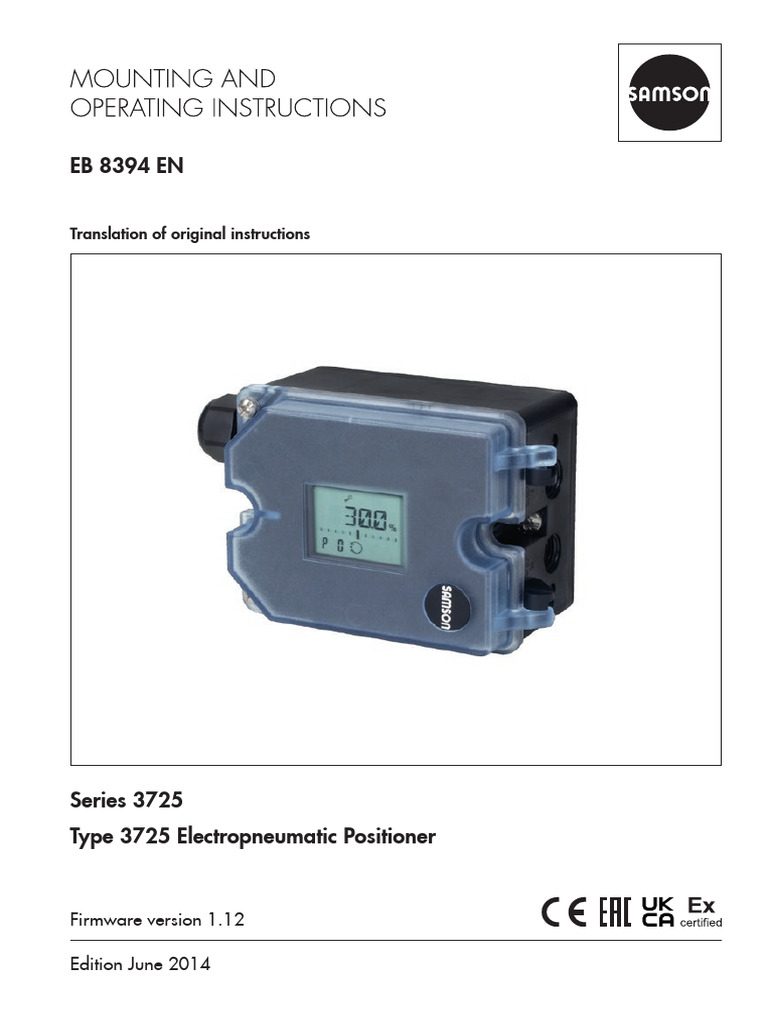 e83940en | PDF | Safety | Valve