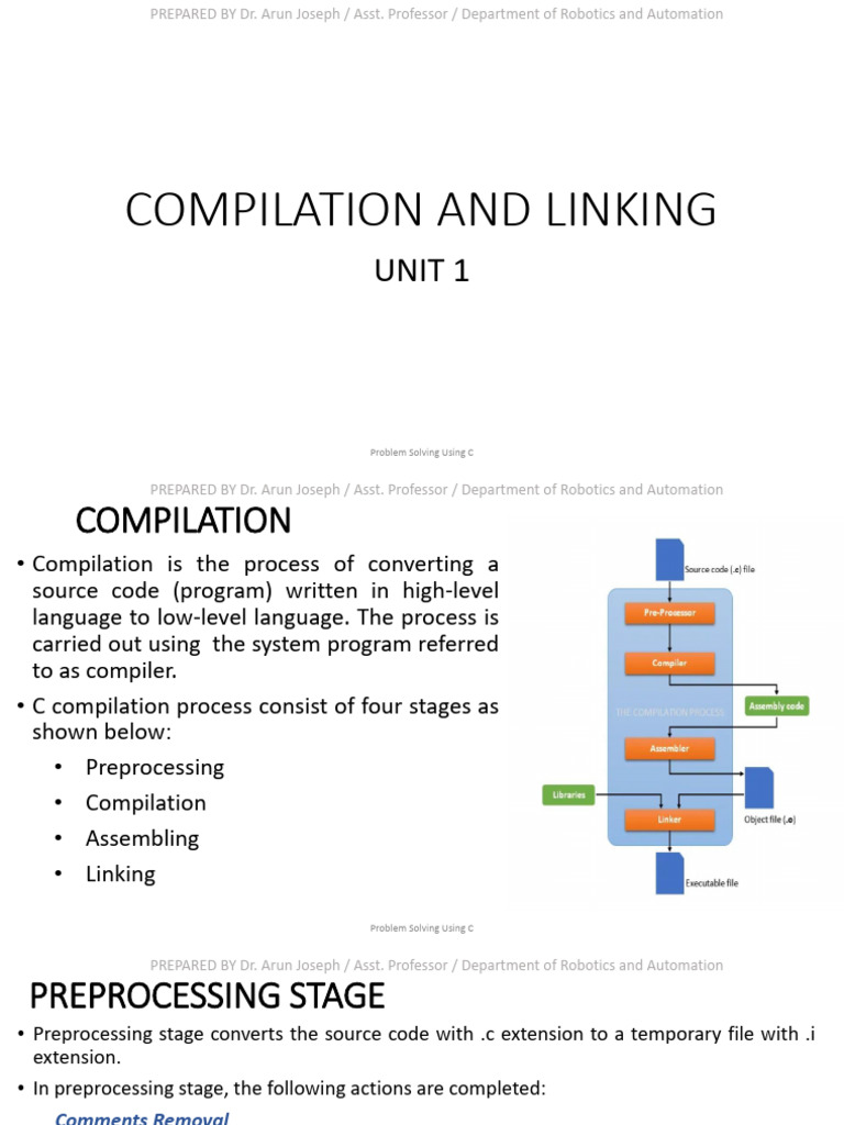 C Programming Compilation Process Guide | PDF | Source Code | System ...