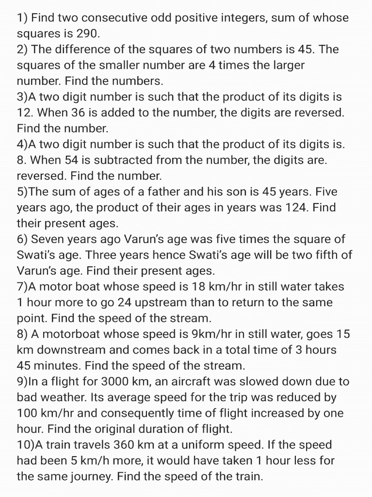 Quadratic Equations 251120 230924 | PDF