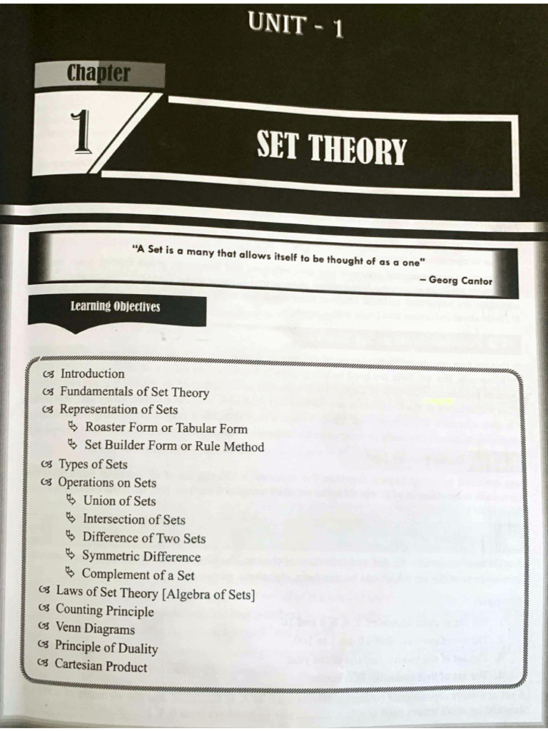 Ds Set Theory 1st Chapter | PDF