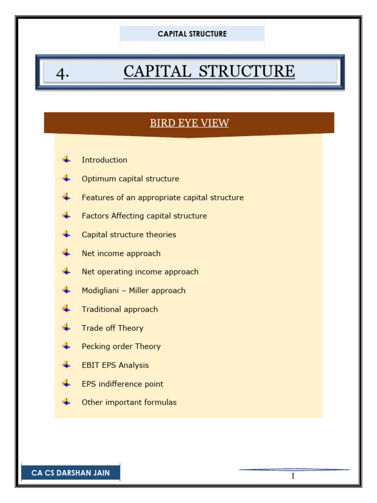 ch 4 | PDF | Capital Structure | Cost Of Capital