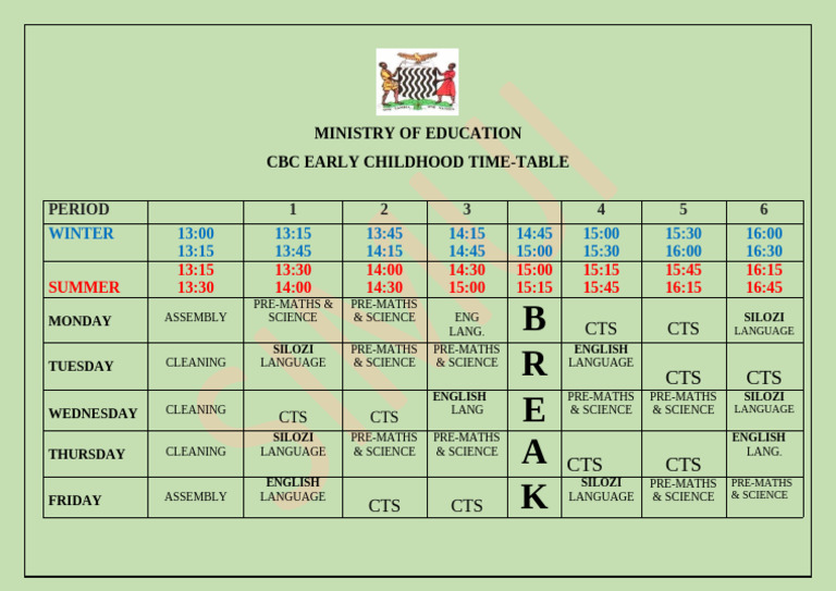 Cbc Ece Time Table PDF | PDF