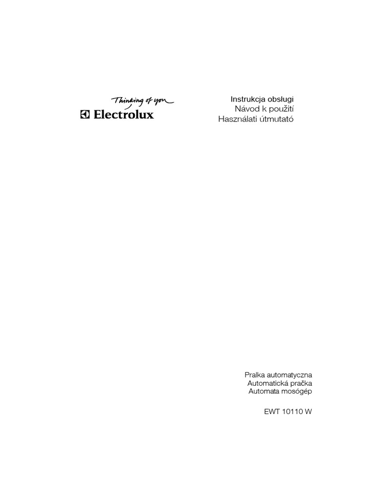Electrolux Intuition EWT10110W | PDF