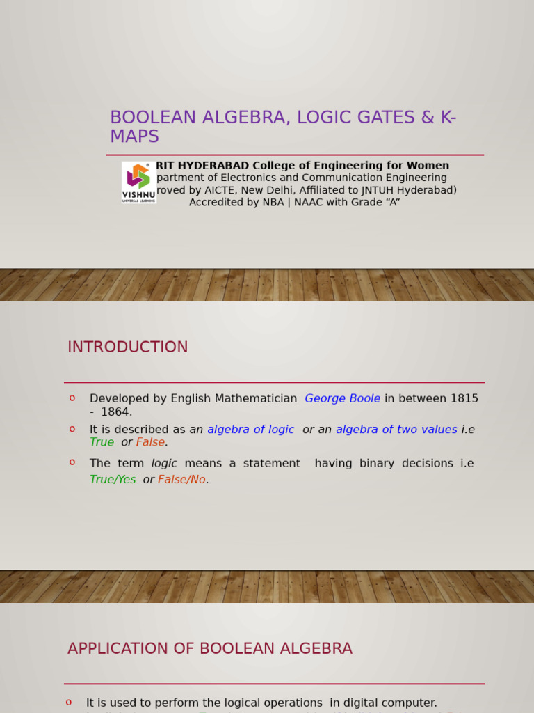 Boolean Algebra and Logic Gates Explained | PDF | Boolean Algebra ...