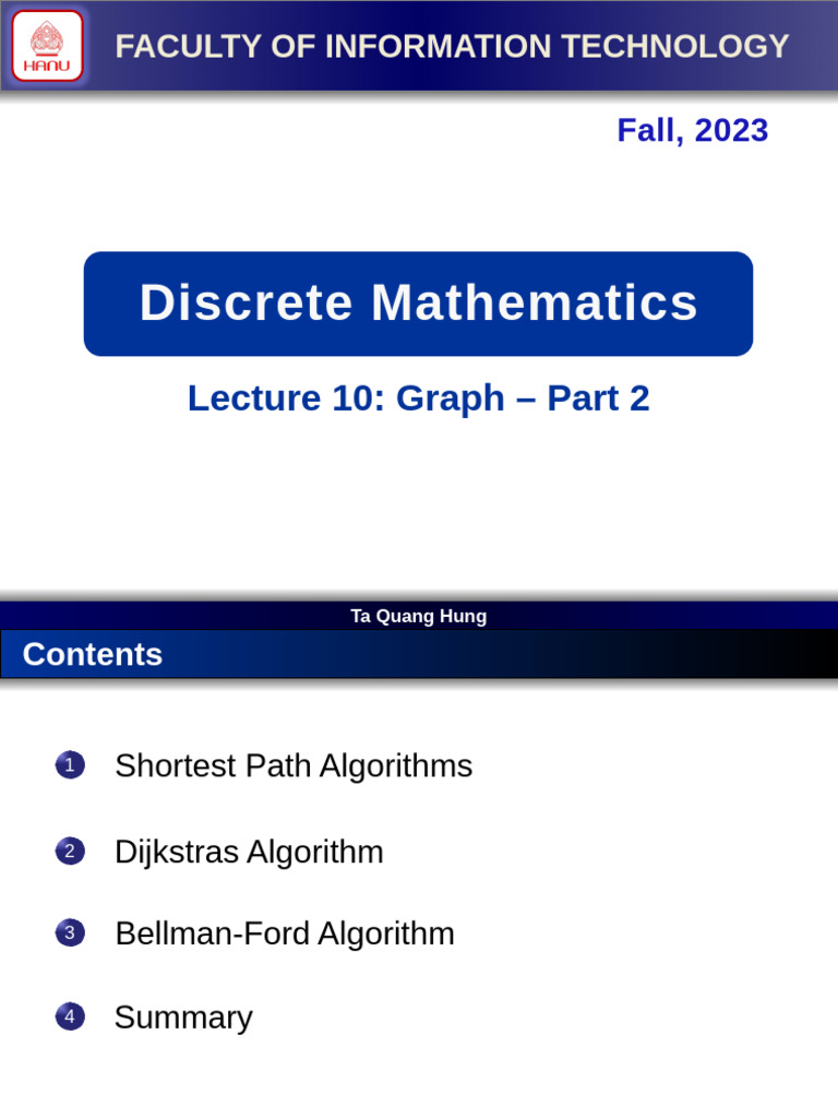 Shortest Path Algorithms Overview | PDF | Computational Problems ...