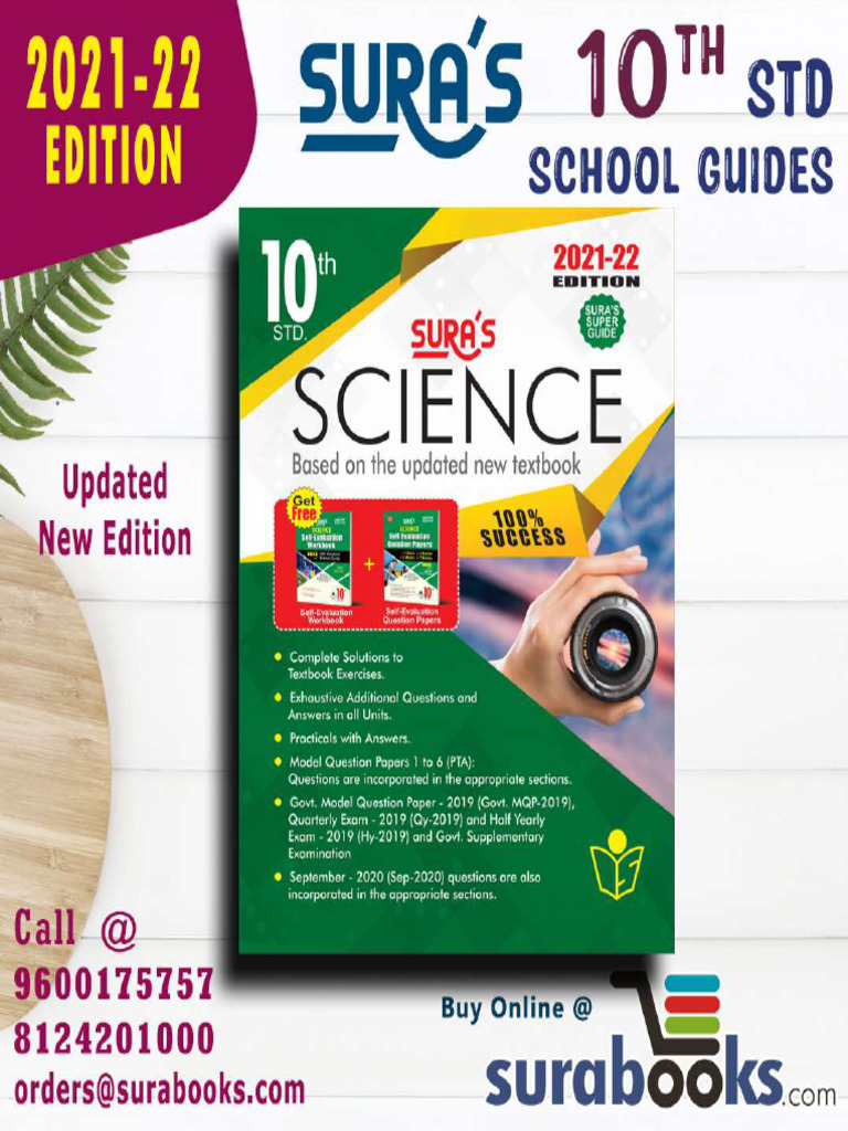 10th Std Science Em 2021-22 Edition | PDF | Force | Weight