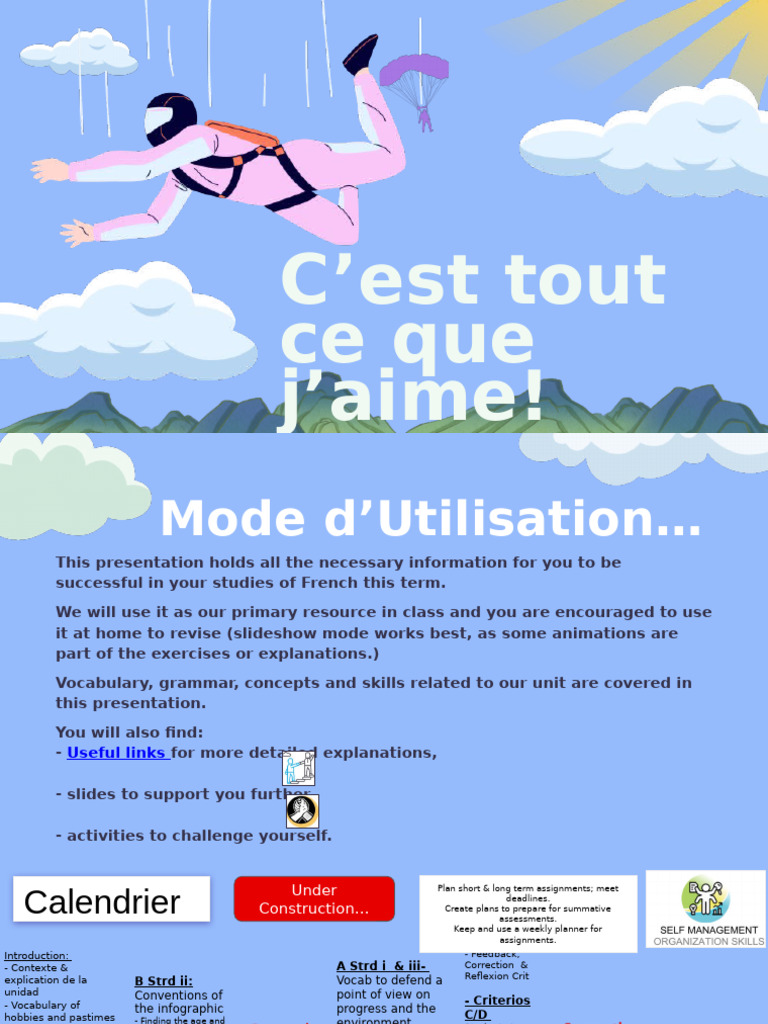 G7 - T2 - C'Est Tout Ce Que J'aime Master Plan | PDF | Grammar ...