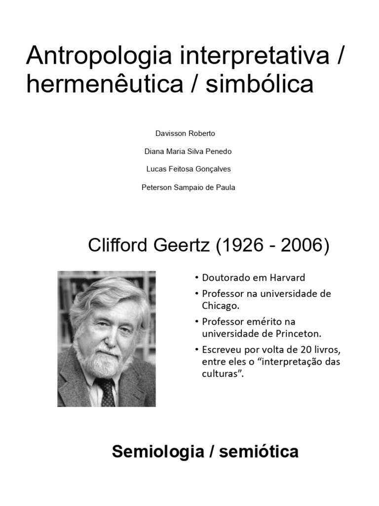Cultura e Mente: A Teoria de Geertz | PDF | Etnografia | Semiótica
