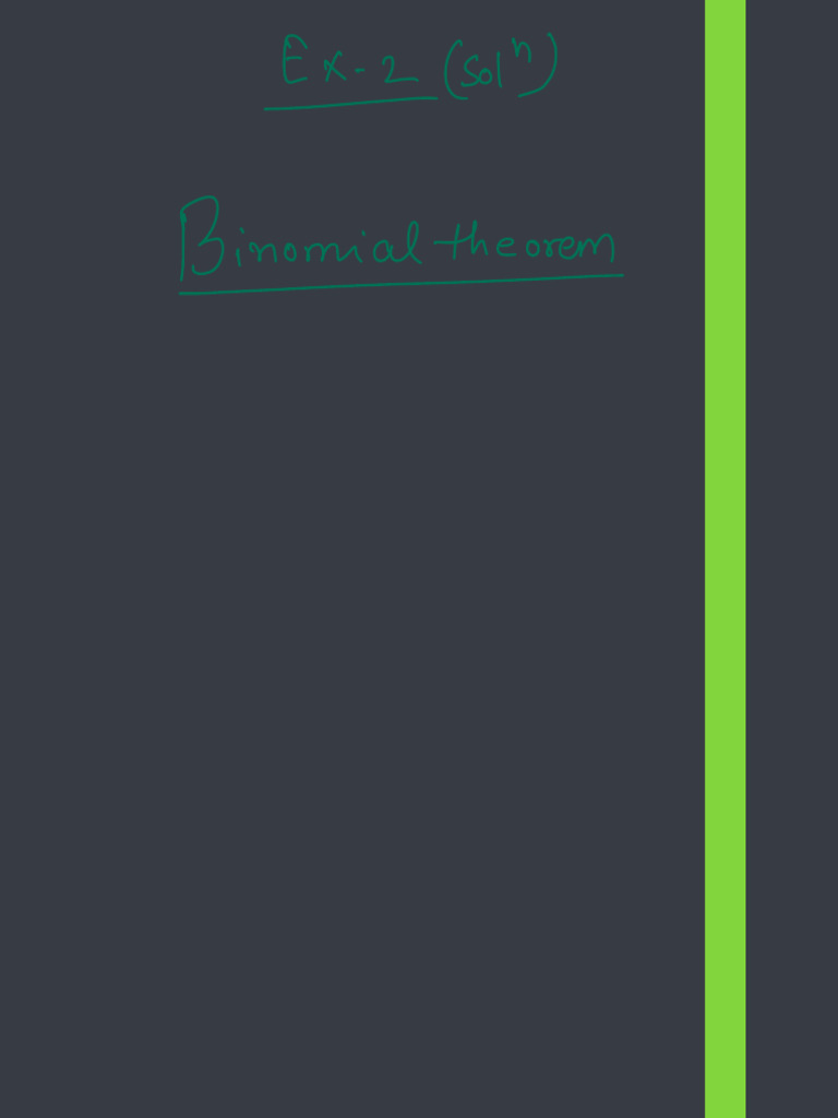 Binomial( Ex-2 Solution) | PDF