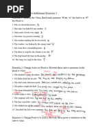 Active and Passive Voice Exercises for Class 8 | PDF