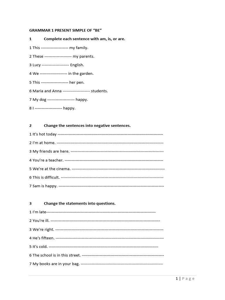 Grammar Practice Tests - Tenses | PDF | Linguistics | Grammar