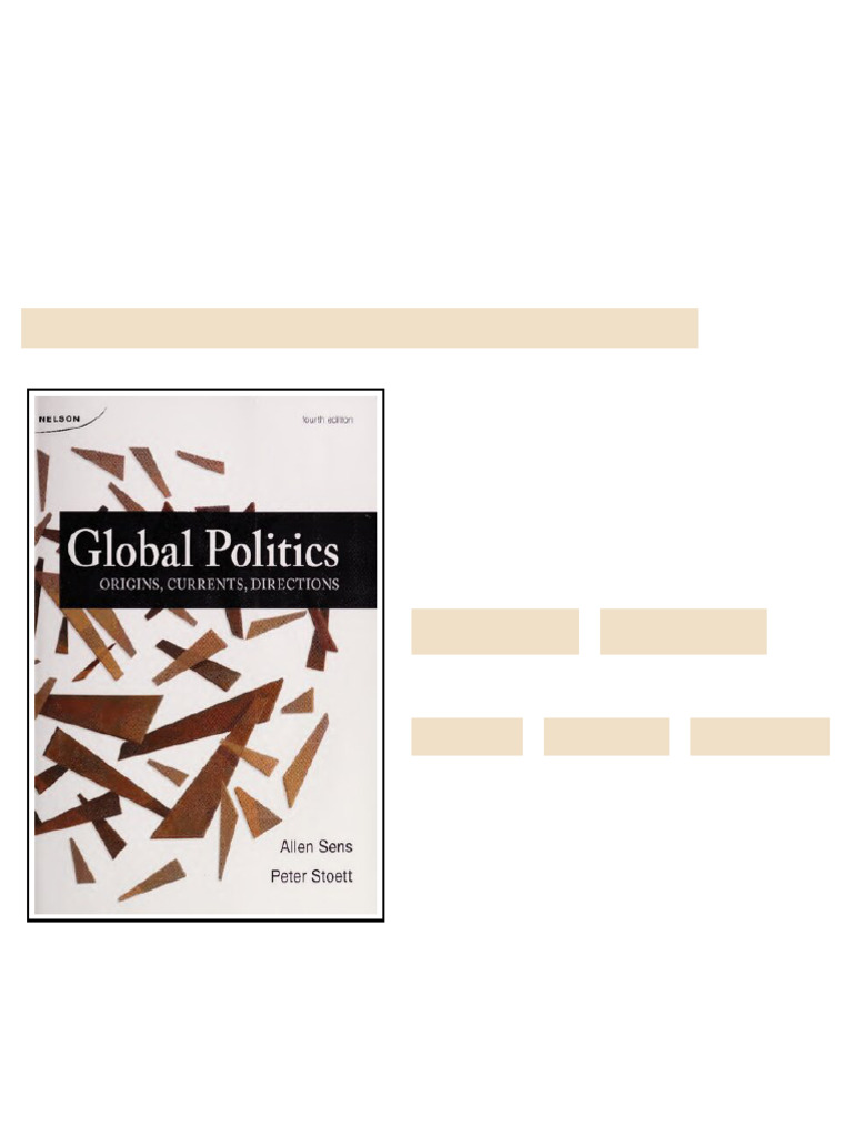Global politics origins currents directions 3rd Edition Allen Gregory ...