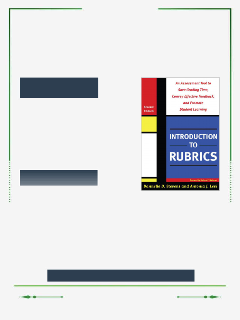 Introduction to Rubrics 2nd Edition Stevens ebook ultimate edition ...