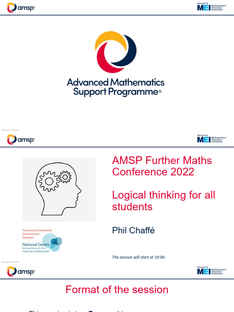 Logical Thinking for A-Level Maths Students | PDF | Mathematical Proof ...