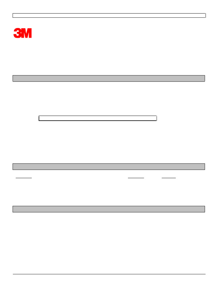 3M Light Water FT-1150 Safety Data Sheet | PDF | Personal Protective ...