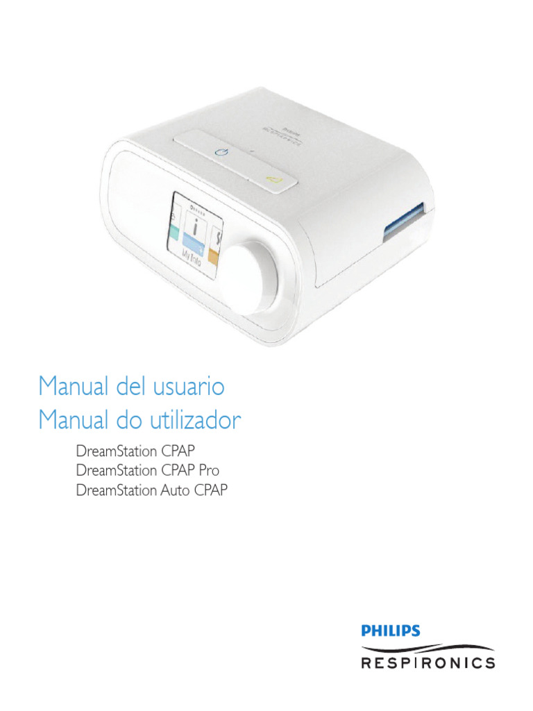 Manual Cpap Auto Dreamstation Philips Respironics 4 | PDF | Enchufes y ...