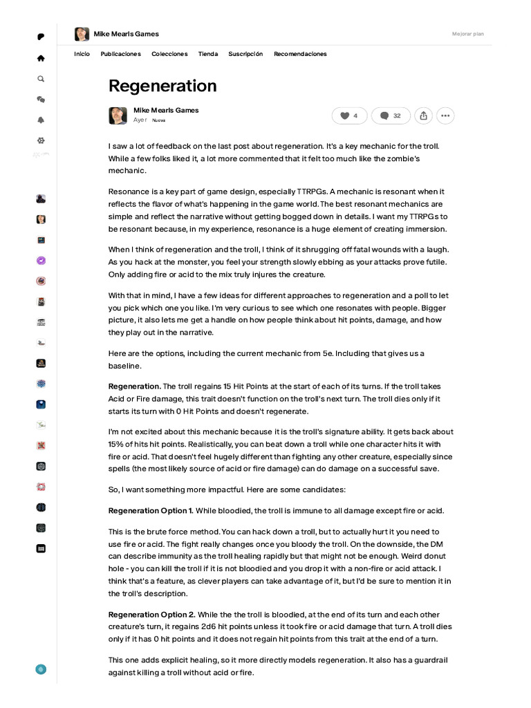 Regeneration _ Patreon | PDF