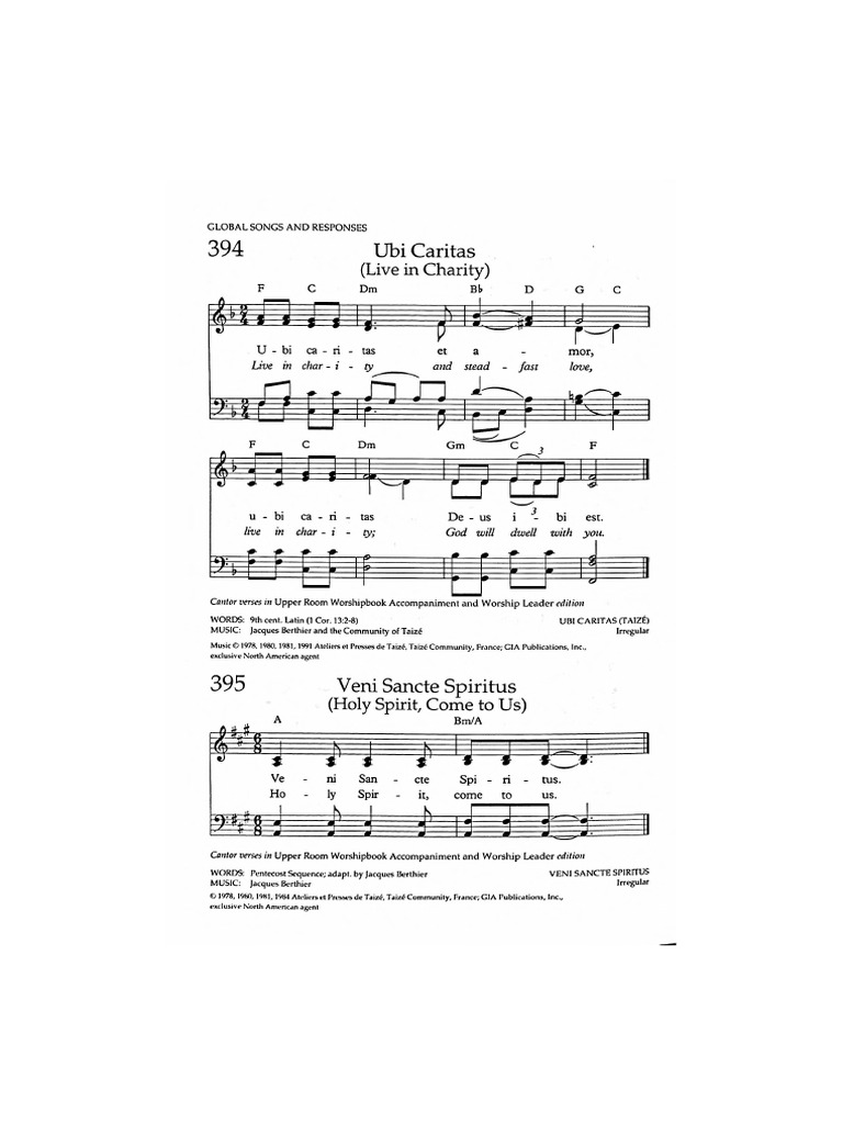 Ubi Caritas 2 | PDF