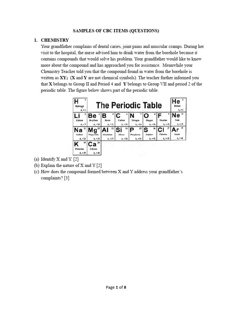 CBC Sample Questions Across Subjects | PDF | Agriculture