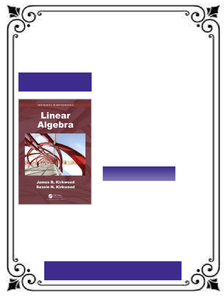 Linear Algebra 2nd Edition James R. Kirkwood ebook scholarly edition ...