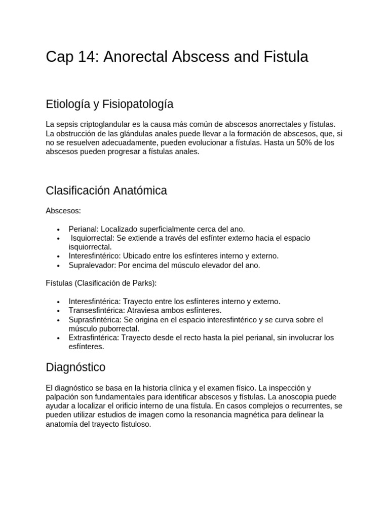 Resumen Cap 14 Ascrs 3 Ed | PDF | Enfermedades y trastornos humanos ...