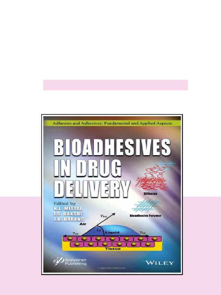 Bioadhesives In Drug Delivery K L Mittal Inderbir Singh Bakshi digital ...